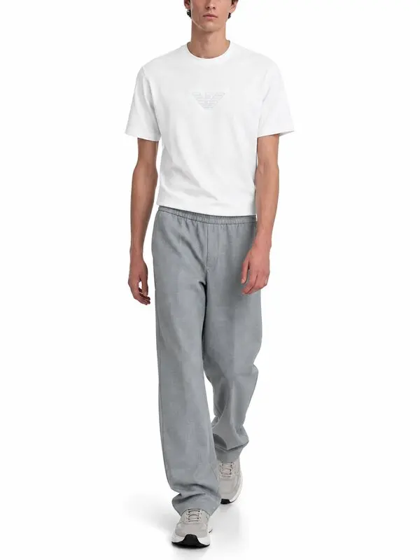 Emporio Armani Pantalone In Jersey Piquet "travel Essential
