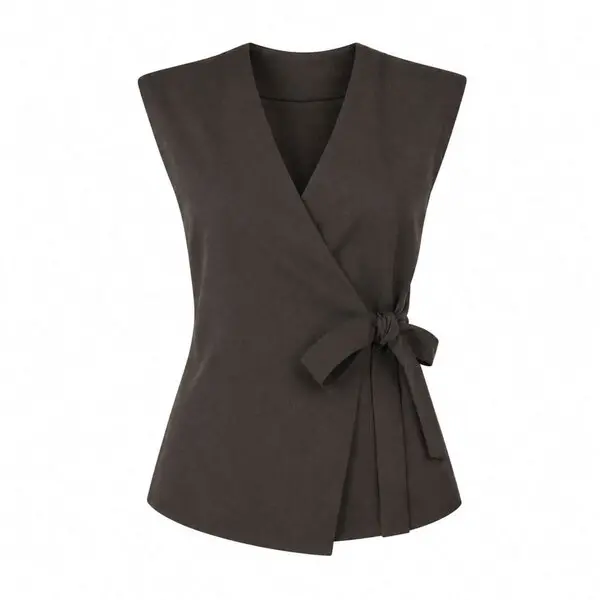 ELAMINS Wrap Vest Shirt