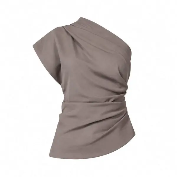 ELAMINS Asymmetric Drape Top