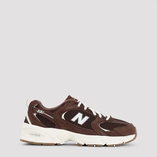 NEW BALANCE 530 Leather & Textile Sneakers - Brown