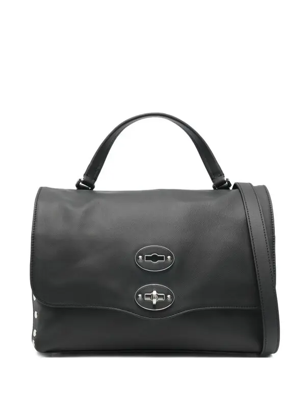 ZANELLATO Top Handle Mini Handbag With Detachable Shoulder Strap And Studded Turn-lock Fastening