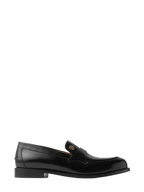 Versace Leather Flat Shoes