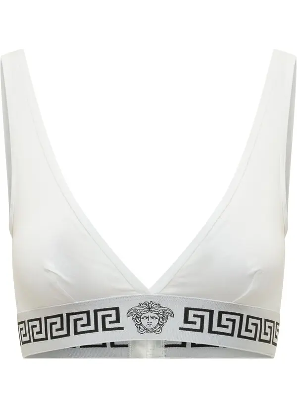 Versace Bio Cotton Bra T-shirt - White/black