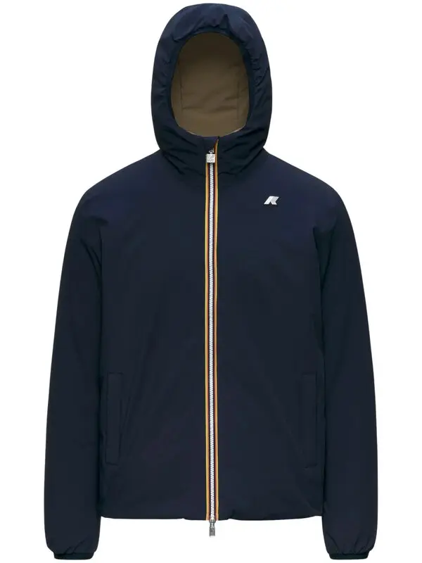 K-WAY Quilted Puffer Coat With Stretch Shell
