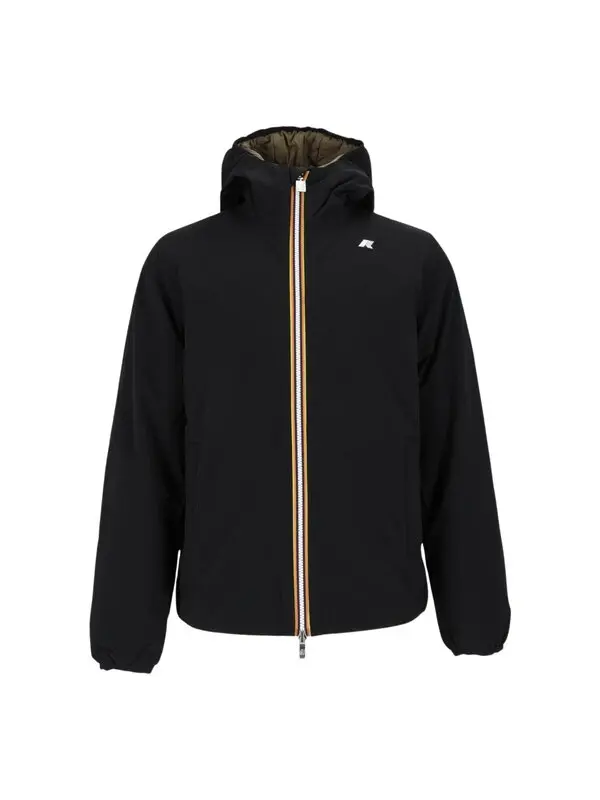 K-WAY Lightweight Polyester Coat - Black