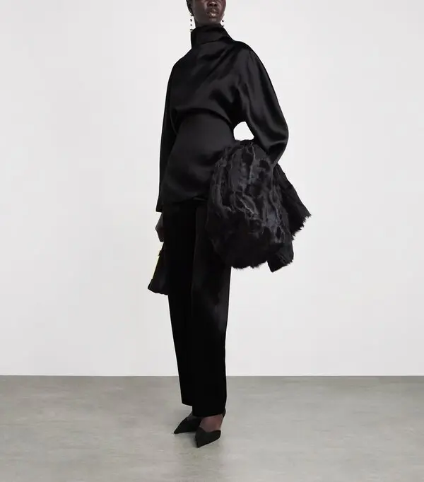 Khaite High-neck Harlow Blouse