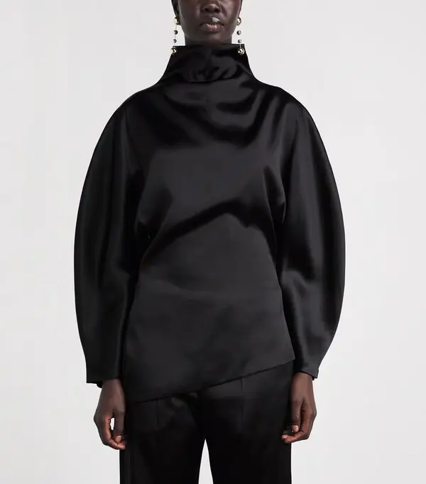 Khaite High-neck Harlow Blouse