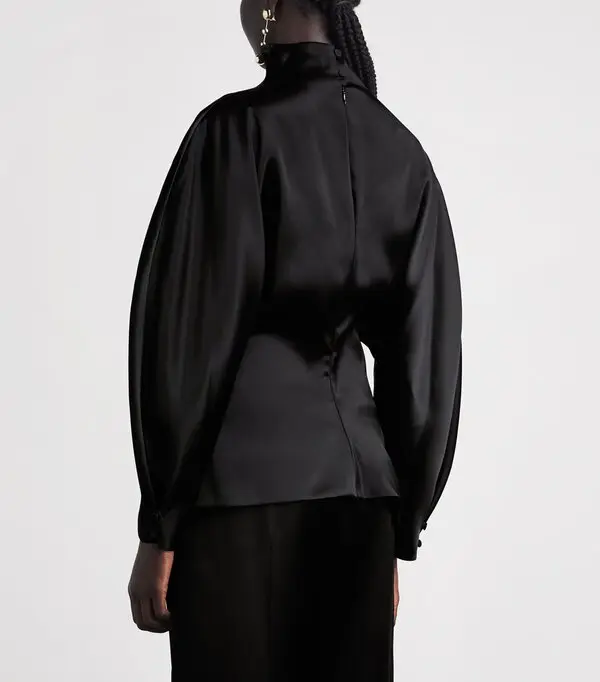 Khaite High-neck Harlow Blouse
