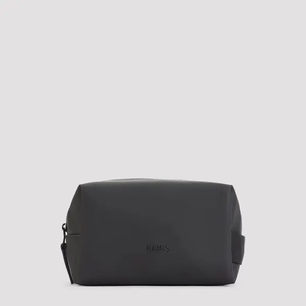 Rains Small Wash Mini Handbag In Waterproof Pu - Black