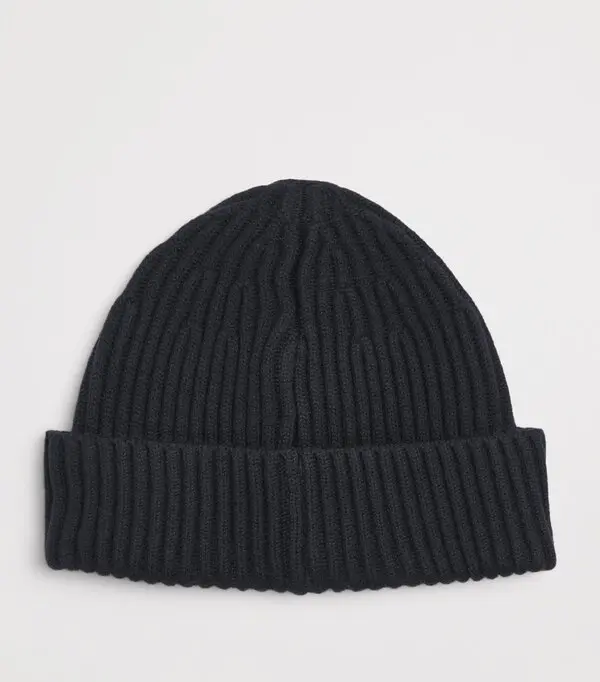 Stone Island Virgin Wool Logo Beanie