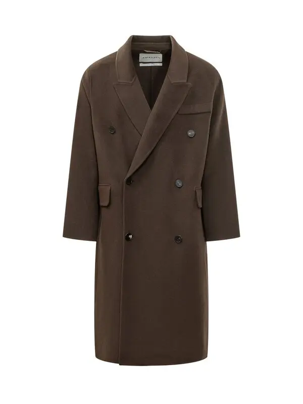 AMARANTO Amalfi-style Overcoat With Refined Draping