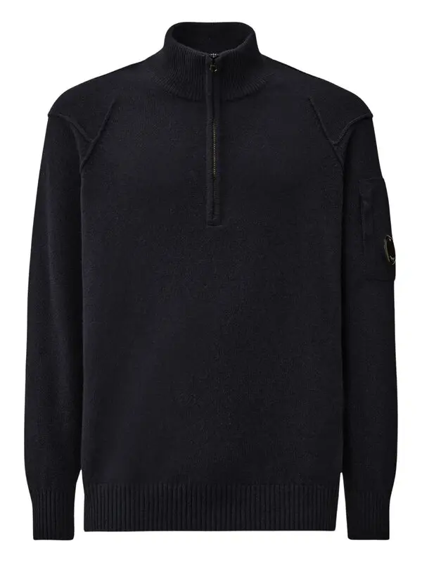 C.P. COMPANY C. P. Company Wool & Polyamide Sweater - Navy