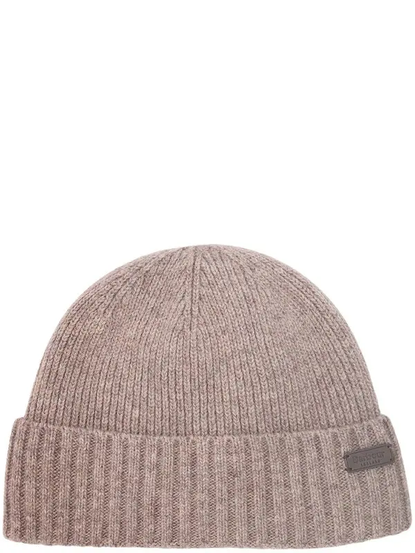 Barbour England Embossed Wool-blend Edge Hat