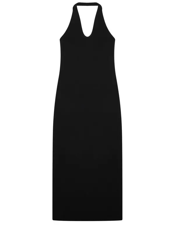 TOTEME Halter Midi Gown With Scallop Trim