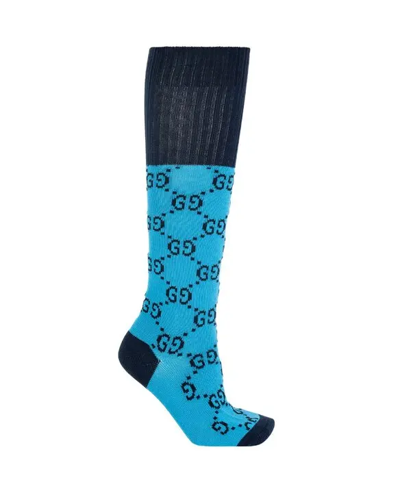 Gucci Monogram-pattern Intarsia-knit Socks