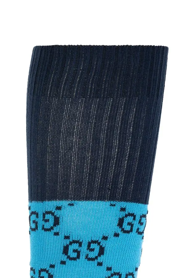 Gucci Monogram-pattern Intarsia-knit Socks
