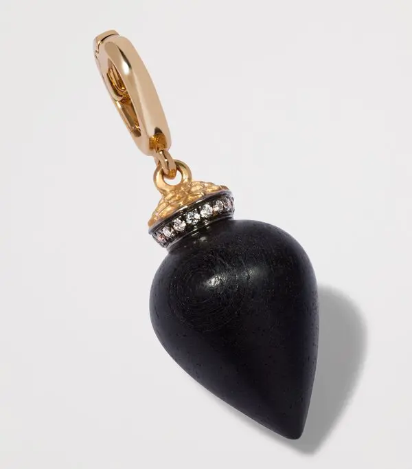 Annoushka Yellow And Diamond Touch Wood Charm