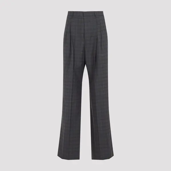 Dries Van Noten Straight Wool Pants - Brown