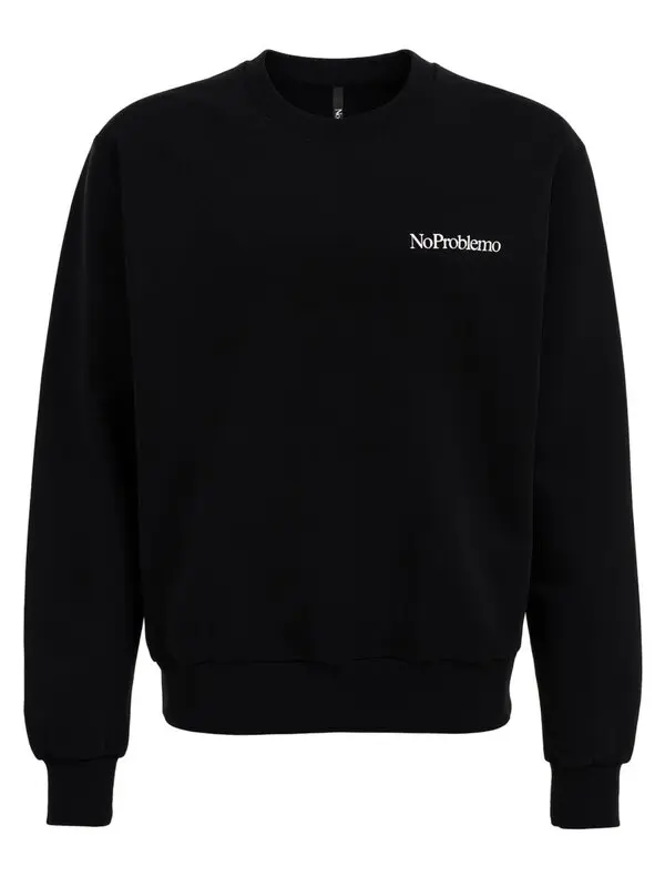 NO PROBLEMO Cotton Crewneck Sweatshirt