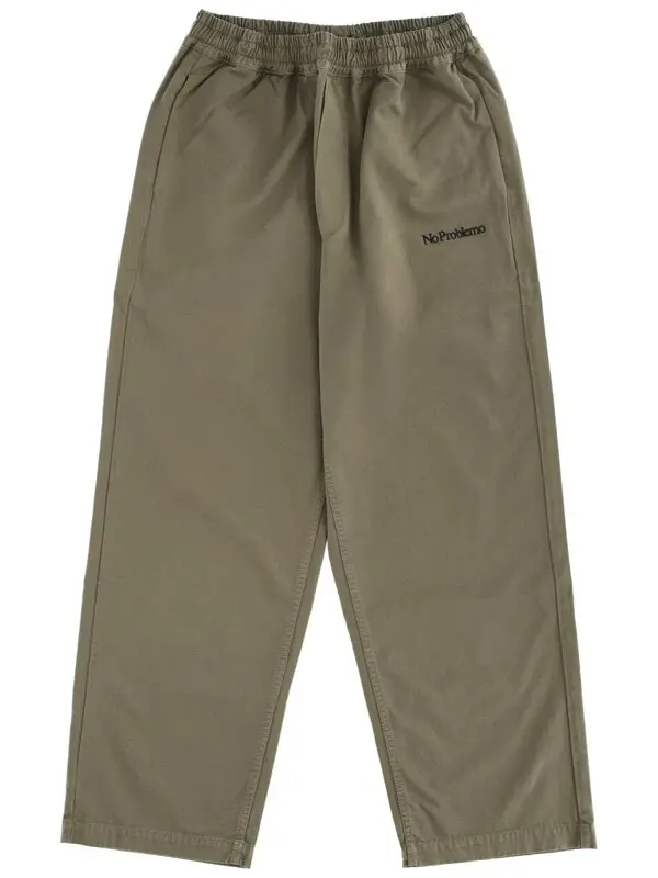 NO PROBLEMO Cotton Jogger Pants - Green