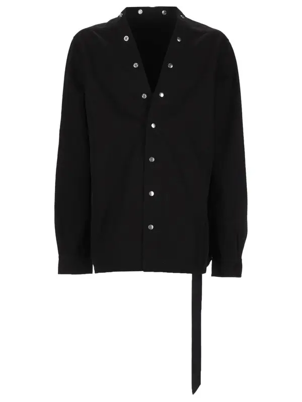 Rick Owens Snap-front Long Sleeve Shirt