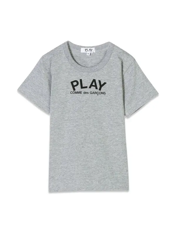 Play Comme Des Garcon Youth Mini Logo T-shirt - Grey