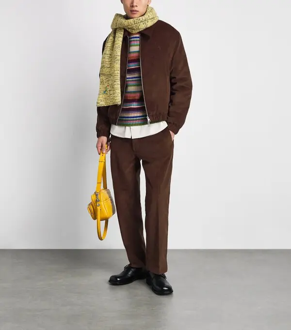AMI Paris Corduroy De Coeur Bomber Jacket