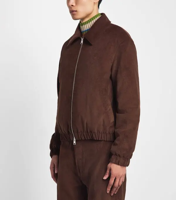 AMI Paris Corduroy De Coeur Bomber Jacket