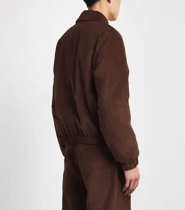 AMI Paris Corduroy De Coeur Bomber Jacket