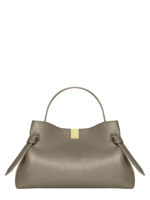 Yuzefi Pebble-grain Leather Top Handle Bag