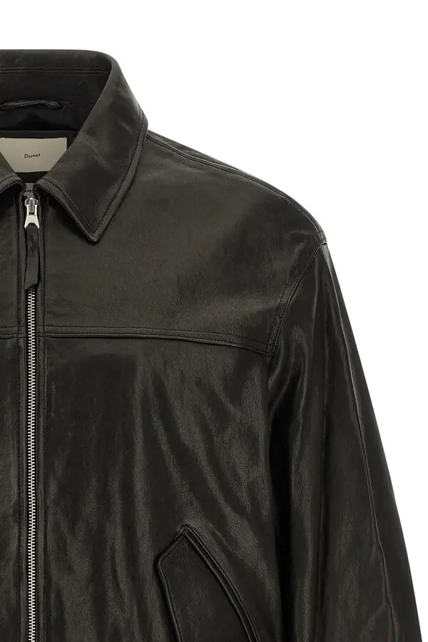 DUNST Zip-up Leather Jacket