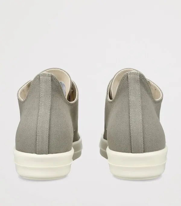 Rick Owens Denim Low-top Sneakers - Beige