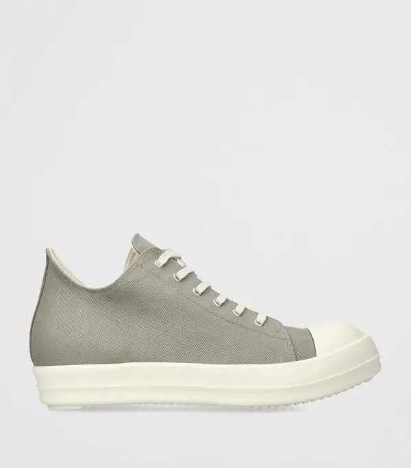 Rick Owens Denim Low-top Sneakers - Beige