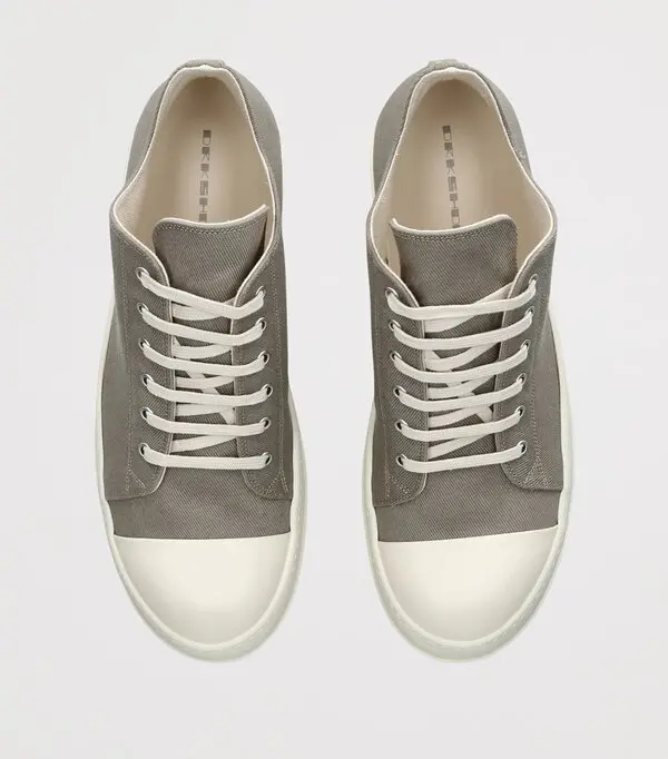 Rick Owens Denim Low-top Sneakers - Beige