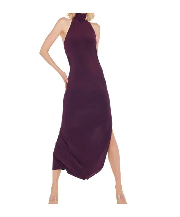 Norma Kamali Halter Maxi Dress