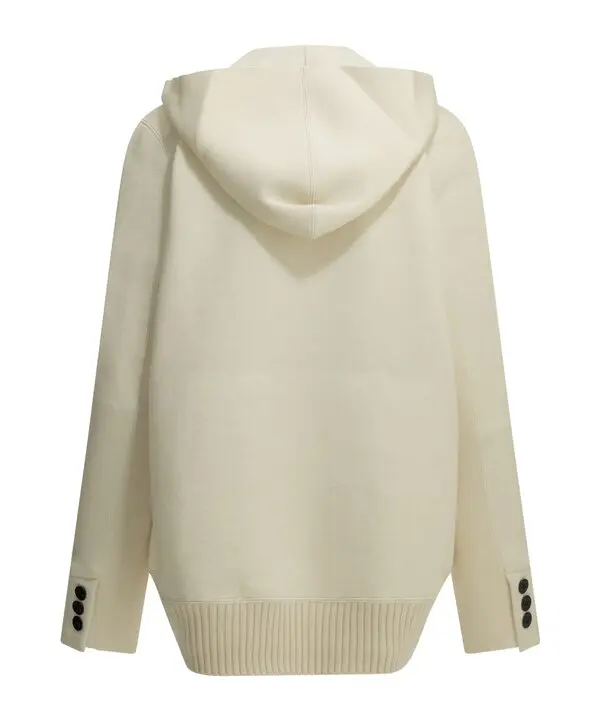 Sacai Double-breasted Hooded Coat