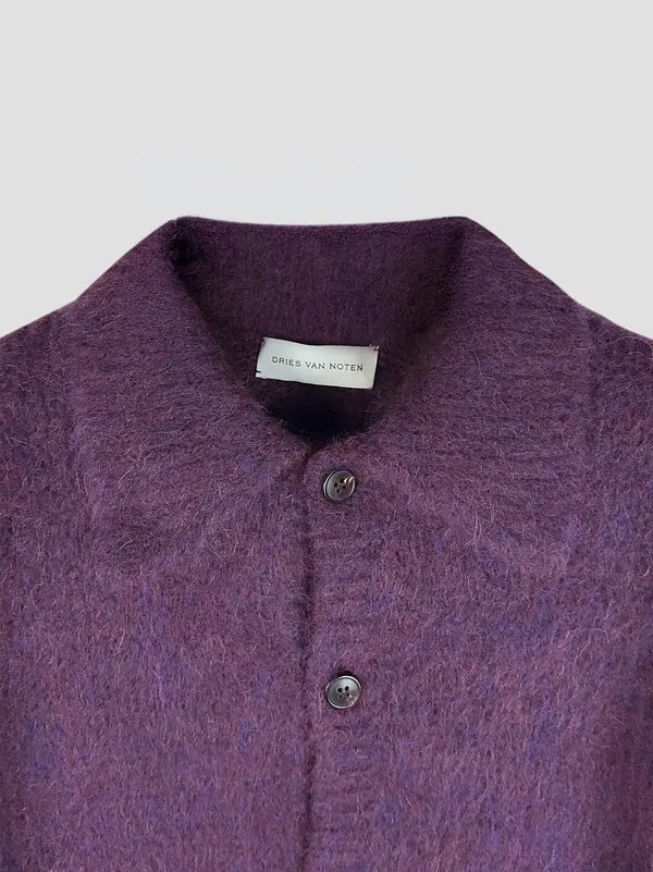 Dries Van Noten Long-sleeved Sweater - Purple