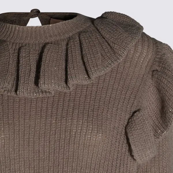 TWINSET Mastice Ruffled Knitted Sweater