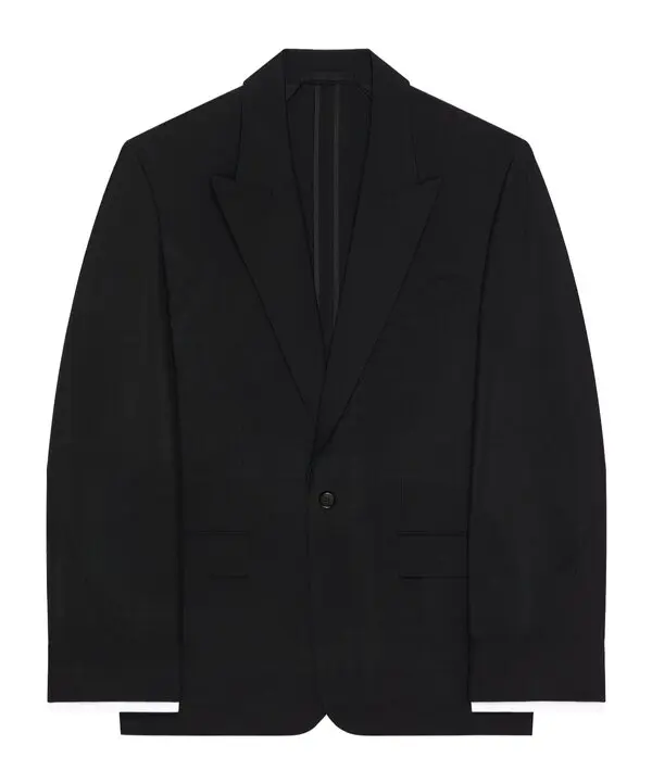 Givenchy Couture Seam Single-breasted Jacket In Wool And Mohair