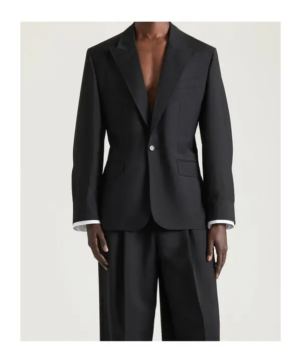 Givenchy Couture Seam Single-breasted Jacket In Wool And Mohair