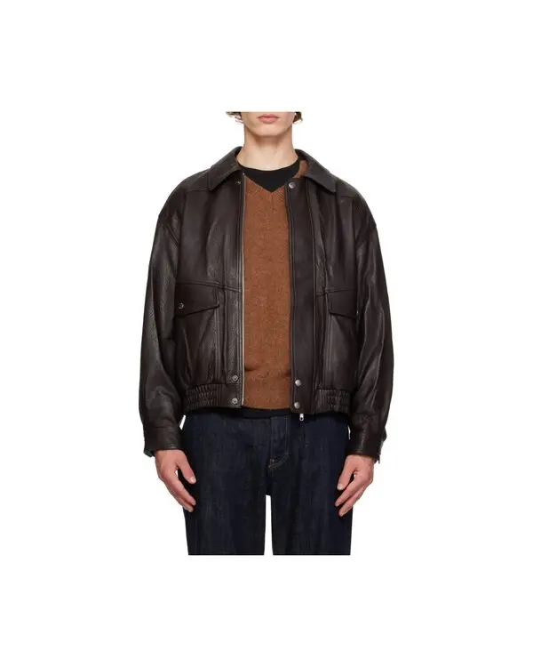 DUNST Long-sleeve Leather Jacket