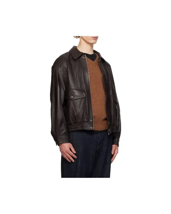 DUNST Long-sleeve Leather Jacket