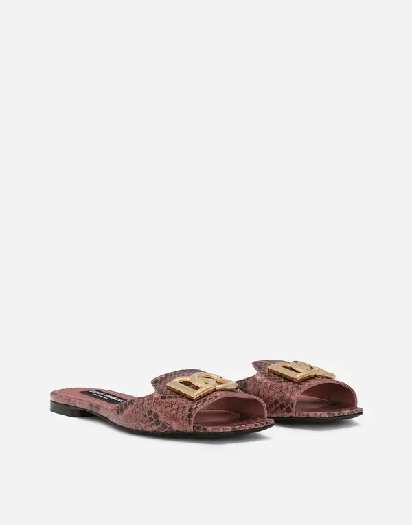 Dolce & Gabbana Python Skin Sliders