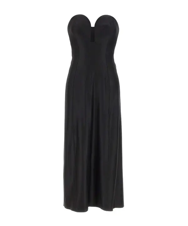 Rabanne Strapless Sweetheart Midi Dress