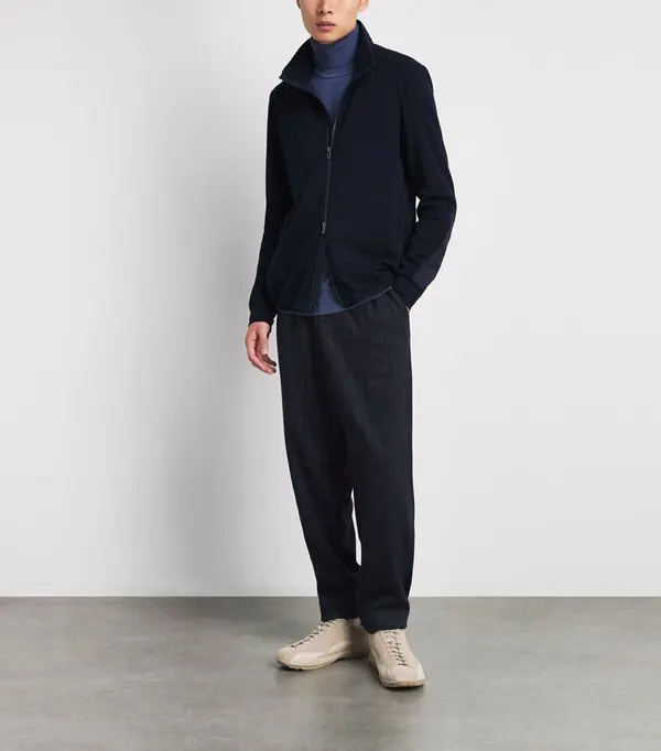 Sease Wool-cashmere-blend Pinstripe Trousers