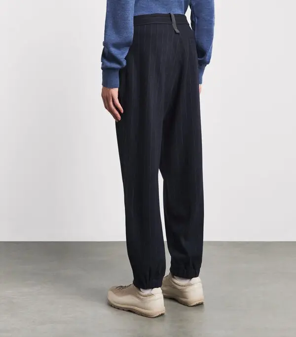 Sease Wool-cashmere-blend Pinstripe Trousers