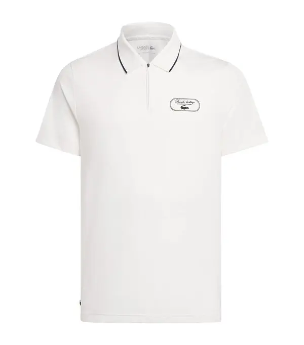 Lacoste Tennis Heritage Ultra-dry Zip-up Polo Shirt