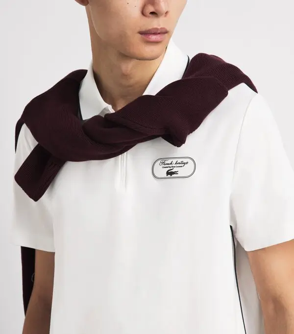 Lacoste Tennis Heritage Ultra-dry Zip-up Polo Shirt