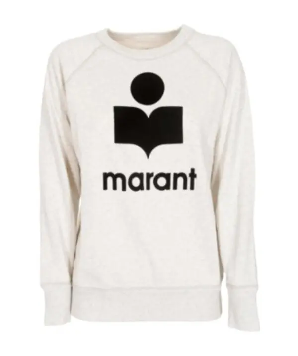 Isabel Marant Étoile Logo Printed Crewneck Sweatshirt - White