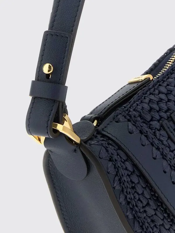 Chloé Marcie Mini Raffia Shoulder Bag